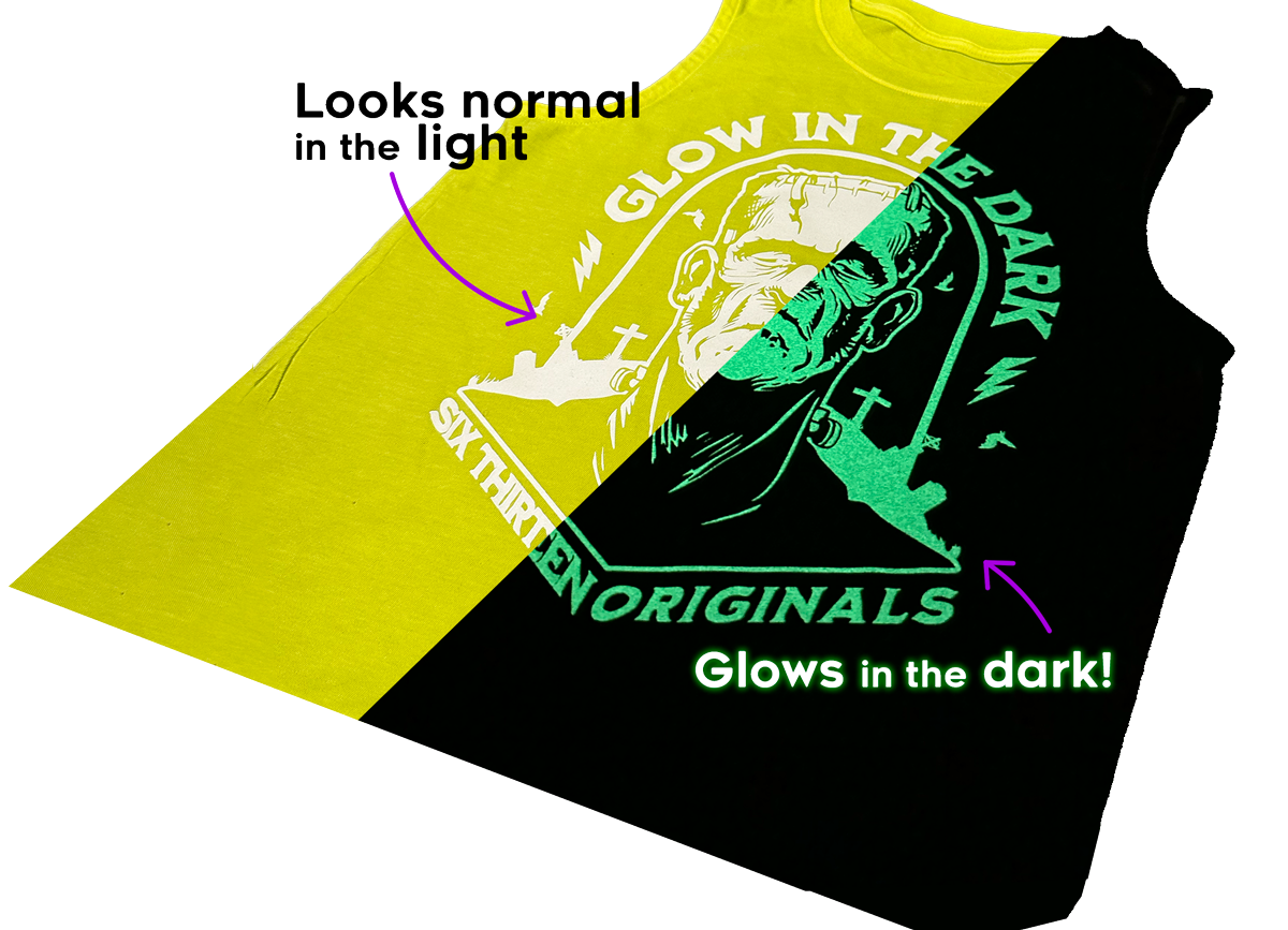 Glow in the Dark Screen Printed Heat Transfers | 613 Originals